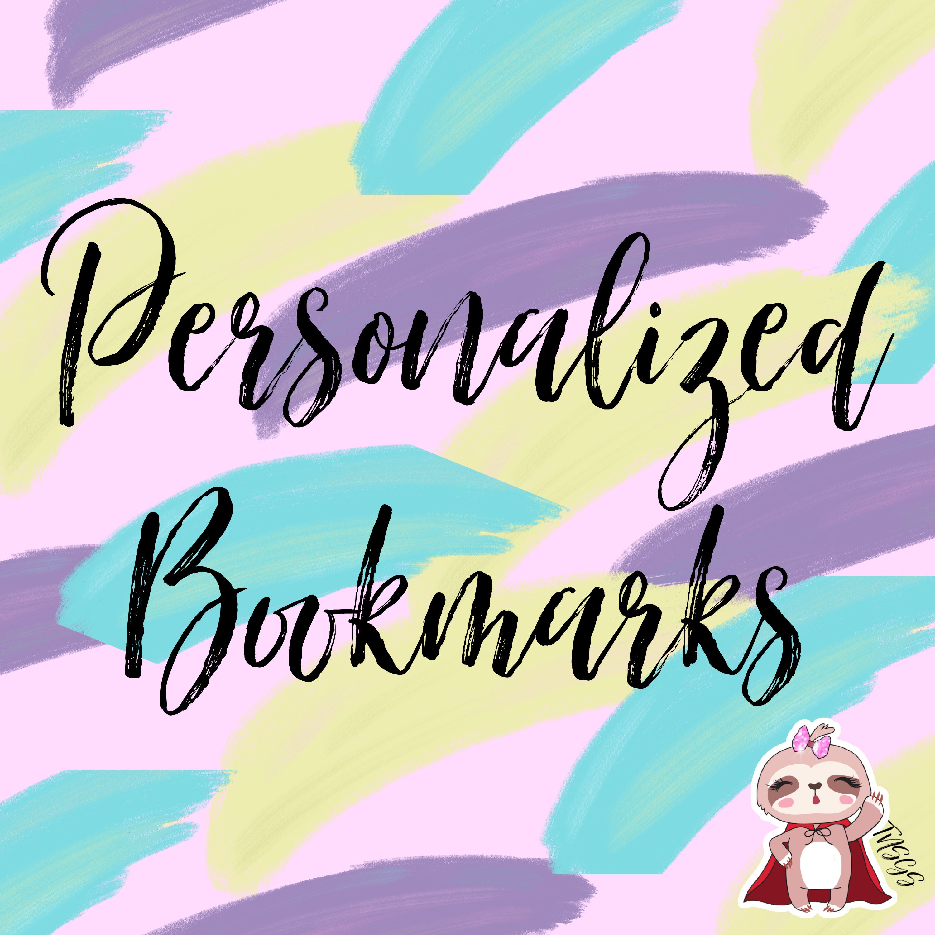 Personalized Bookmarks – TheNerdySlothGiftShop