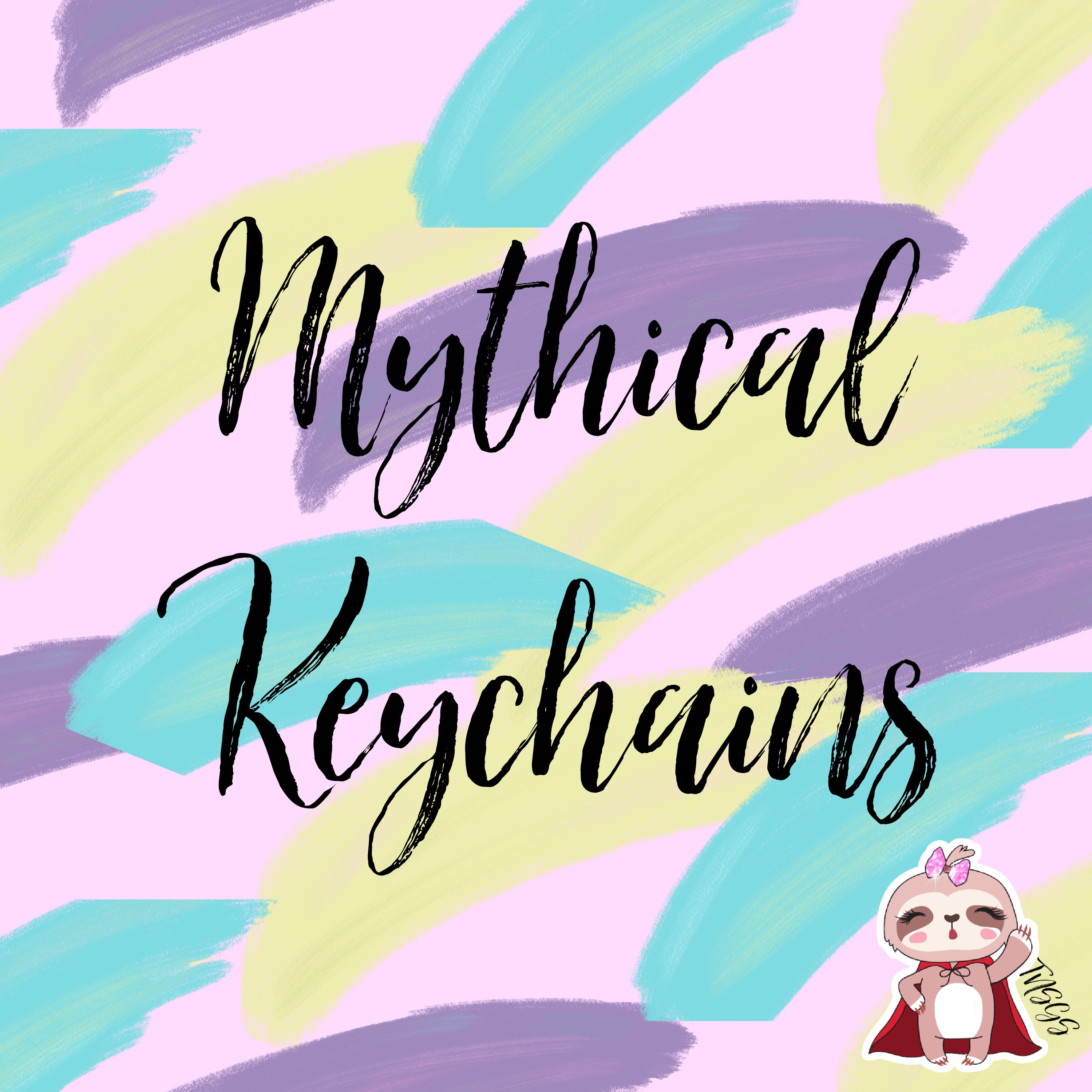 Mythical Keychains – TheNerdySlothGiftShop